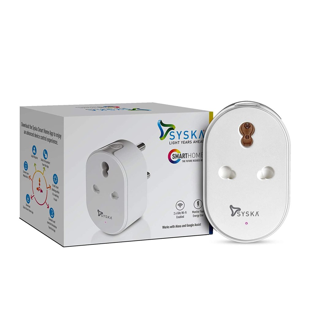 Best Deal on Syska ABS 16A Mwp-003 Smart Wi-Fi Plug With Power Meter ...