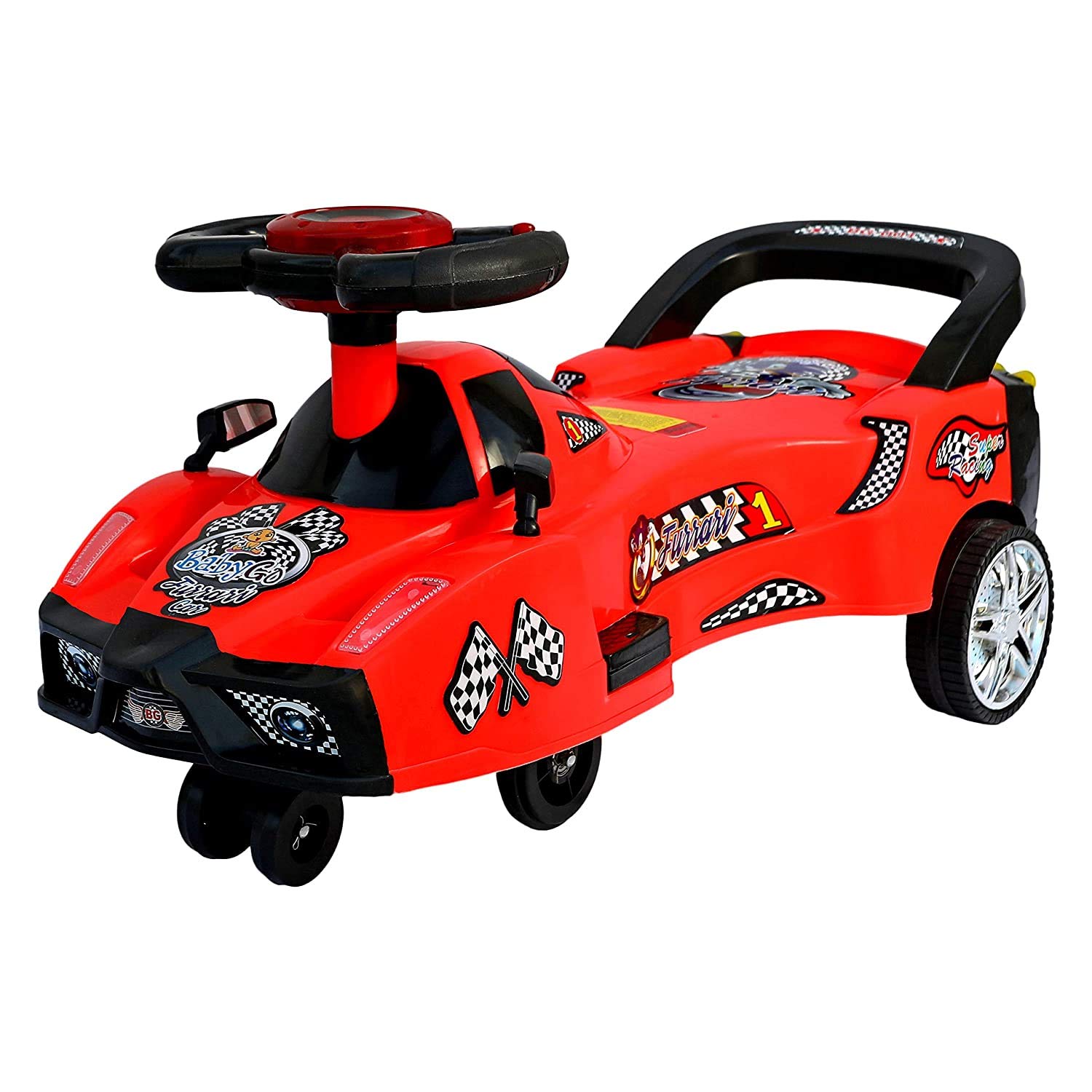 Best Deal on BabyGo Baby Furrari Swing Magic Car Ride On for Kids with ...