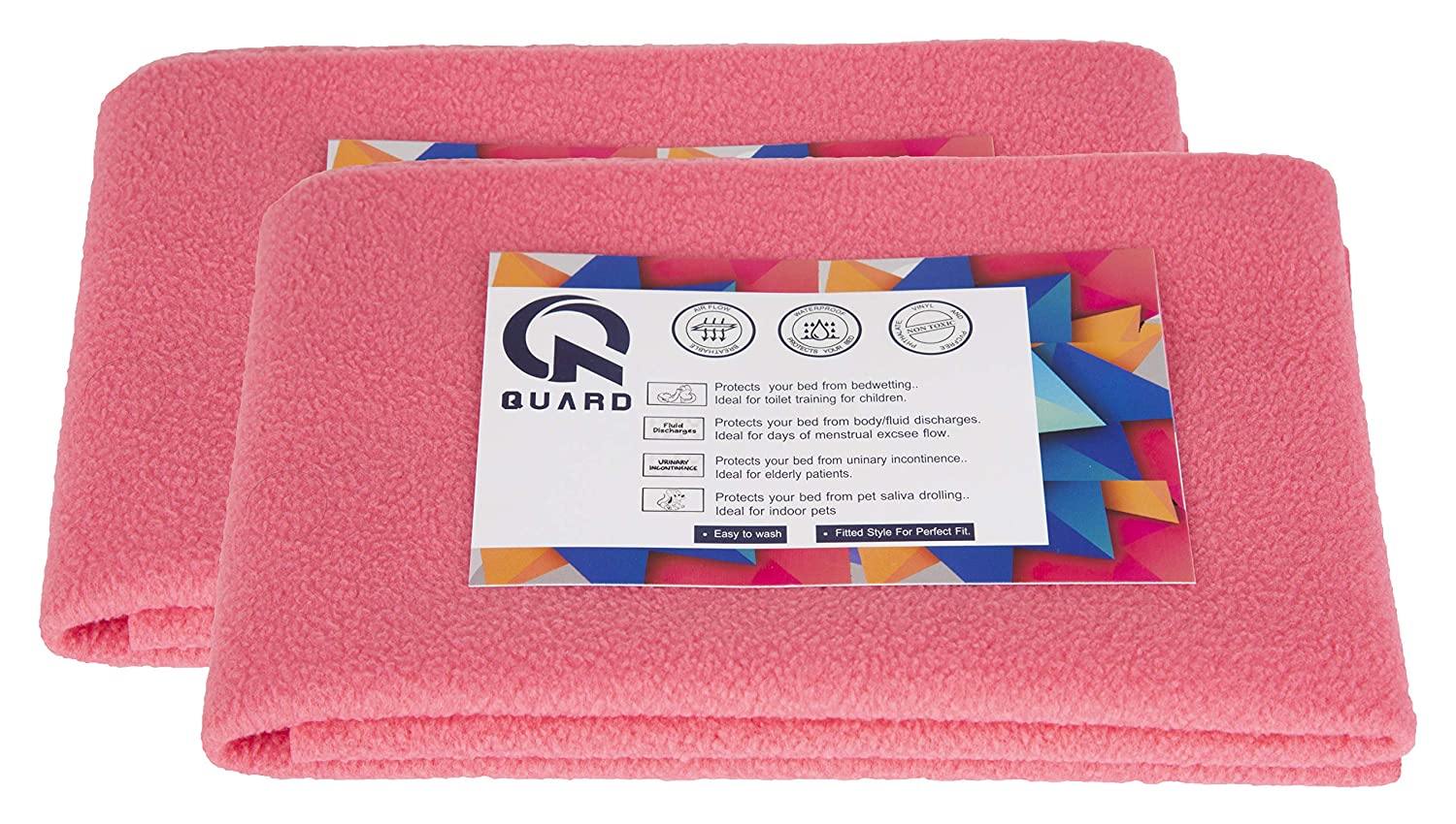 Best Deal on Quard Waterproof Baby Dry Sheet 70 x 100 cm (Medium, Rose ...