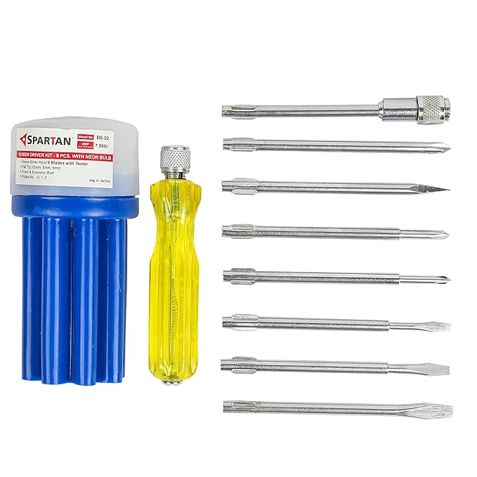 Best Deal on SPARTAN BS-02 8-in-1 Pc Screw Driver Kit With 3 Flat ...